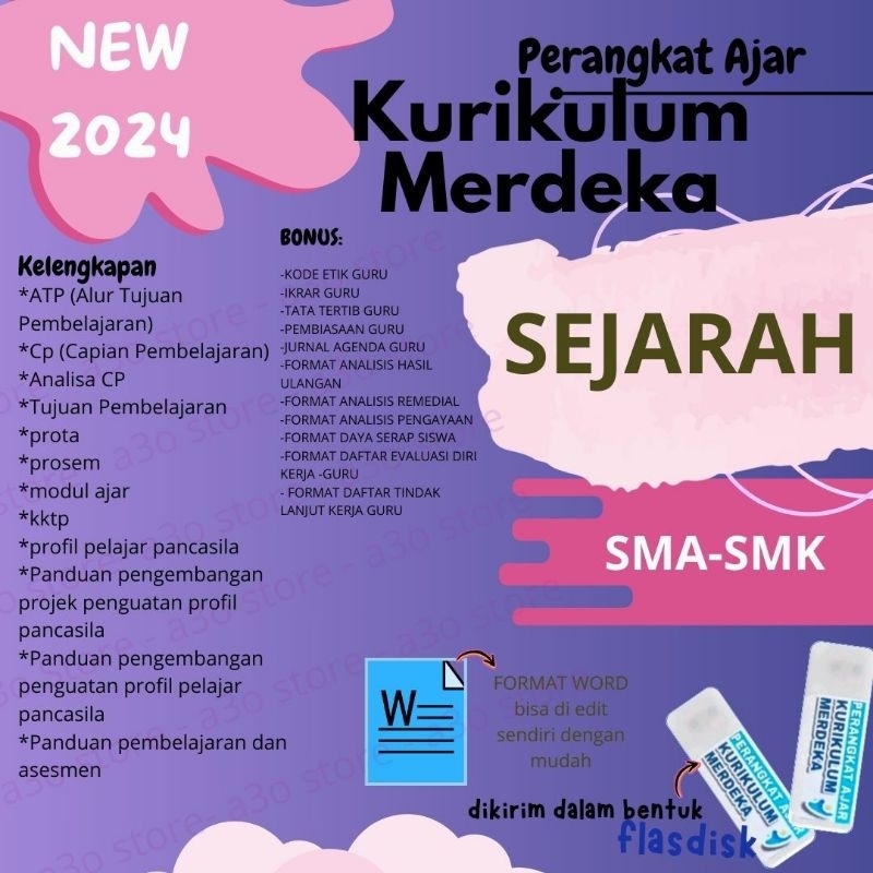 Jual RPP KURIKULUM MERDEKA / MODUL AJAR SEJARAH SMA SMK KELAS 10 11 12 ...