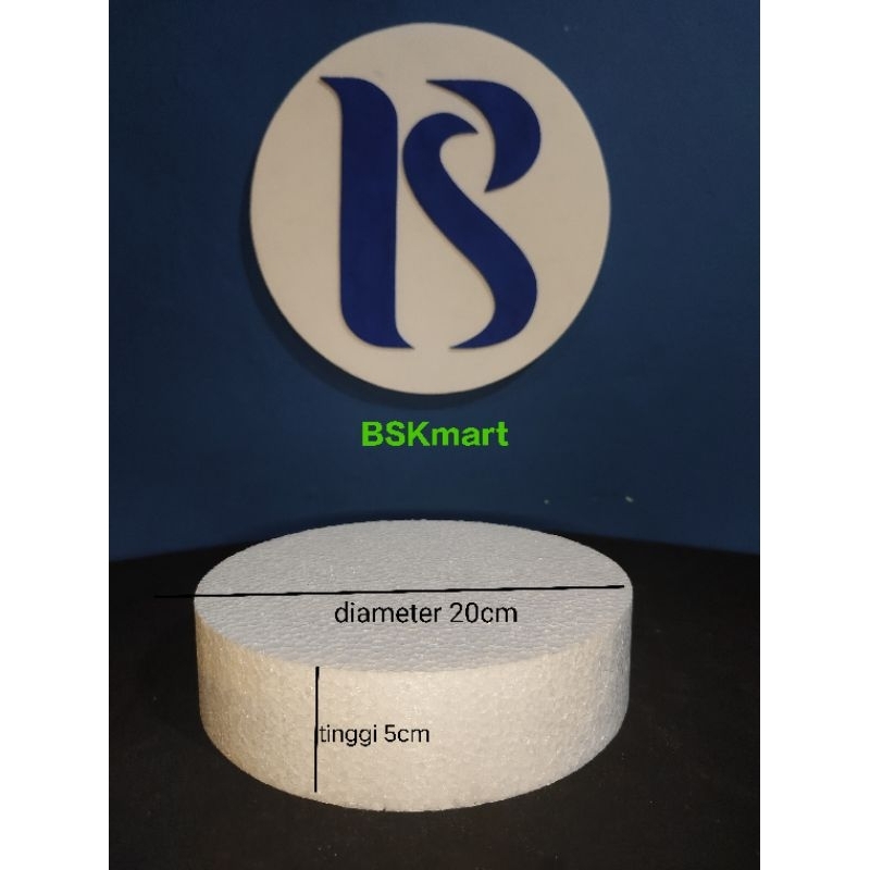 Jual styrofoam bulat tinggi 5cm / dummy cake / diameter 40cm,35,cm,30cm ...