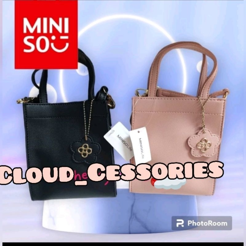 Jual Miniso New Minimalist Flower Handbag Crossbody Bag | Shopee Indonesia