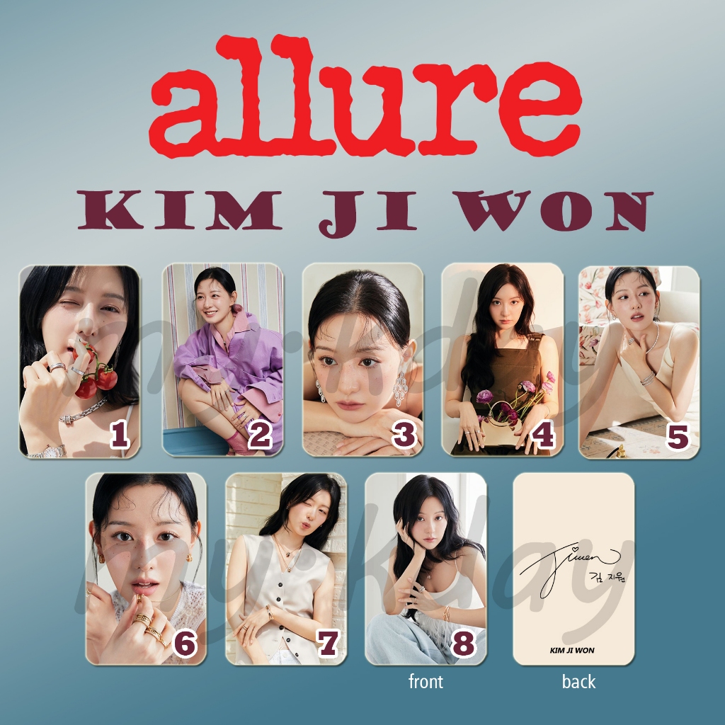 Jual PCA-0196, Photocard Kim Ji Won Al lu re 2 sisi | Shopee Indonesia