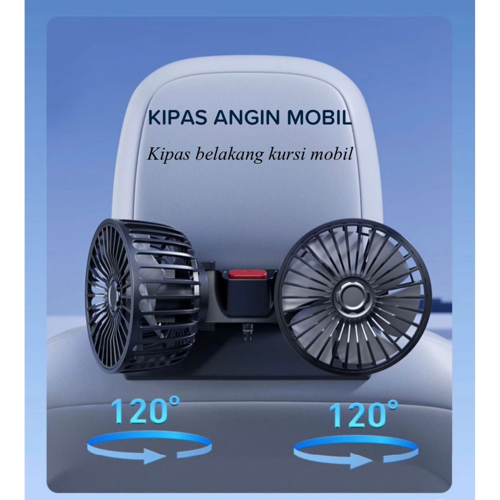 Jual Kipas Angin Mobil Kepala Ganda Pengisi Daya Usb / Kipas Angin ...
