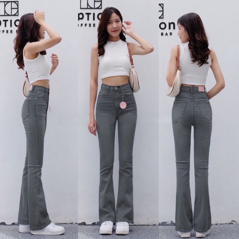 Jual Cutbray -Jeans Cutbray Highwaist Wanita Celana Cutbray Stretch ...