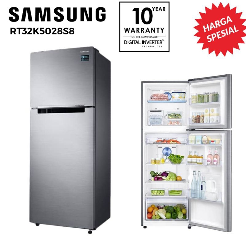 Jual SAMSUNG KULKAS 2 PINTU RT32K5032S8 - DIGITAL INVERTER TWIN COOLING ...