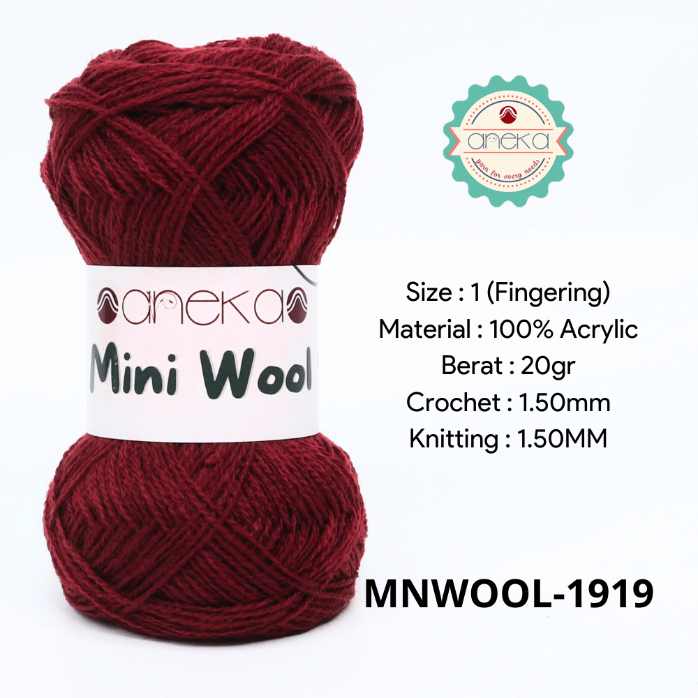 Jual ANEKA - Benang Rajut Mini Wool / / Wol / Siet Yarn - 1919 | Shopee ...