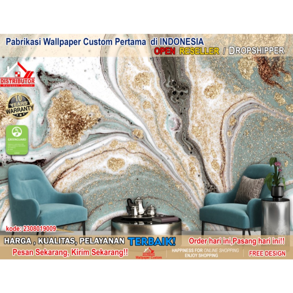 Jual Wallpaper Dinding Custom 3D Tema Marmer | Marble | Wallpaper Kamar ...