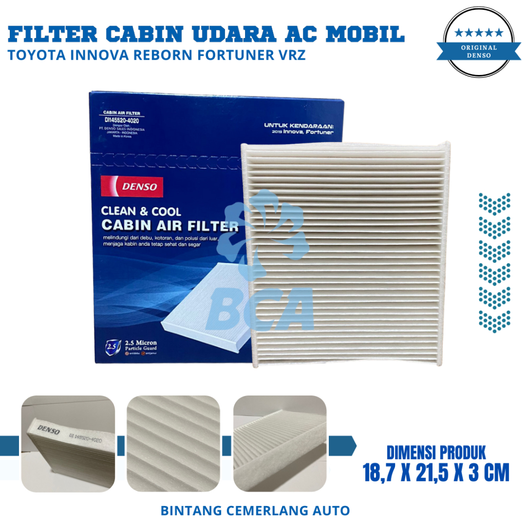 Jual FILTER CABIN UDARA KABIN AC Mobil Toyota Innova Reborn Fortuner ...
