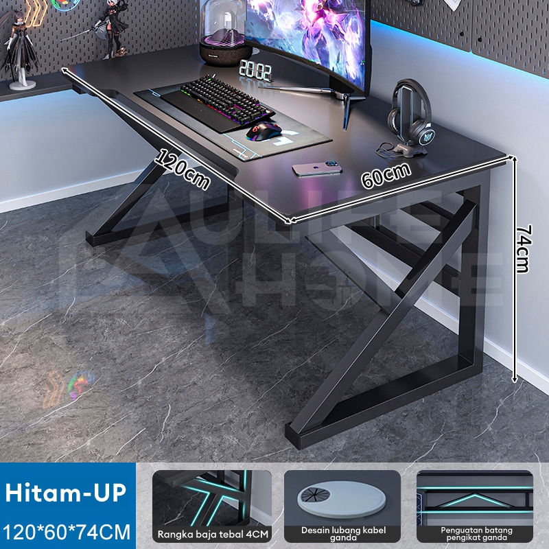 Jual Meja Gaming Karbon Meja Komputer Minimalls Meja Kantor Meja Kerja Serbaguna Meja Laptop ...