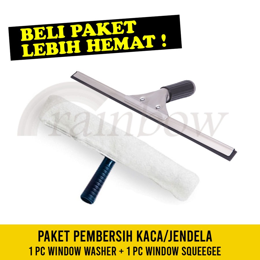 Jual Paket Promo - Window Washer + Window Squeegee 35 cm | Shopee Indonesia