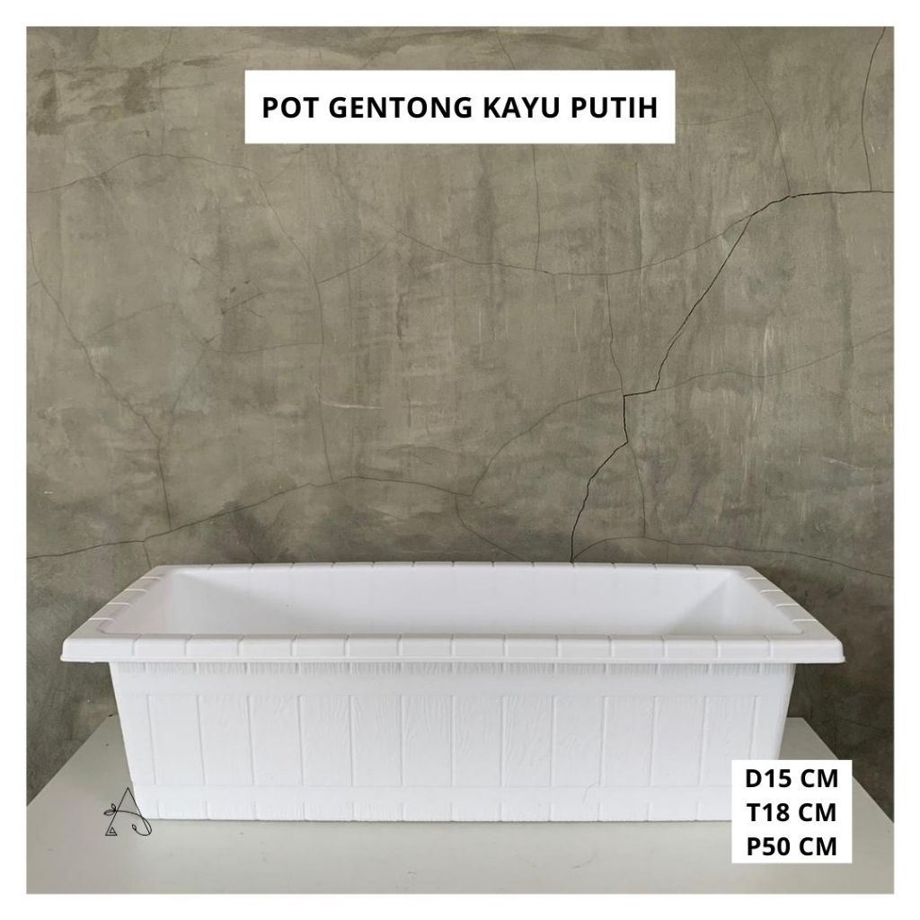 Jual Pot Bunga Panjang Gentong Kayu Putih 50s | Pot Panjang | Pot ...