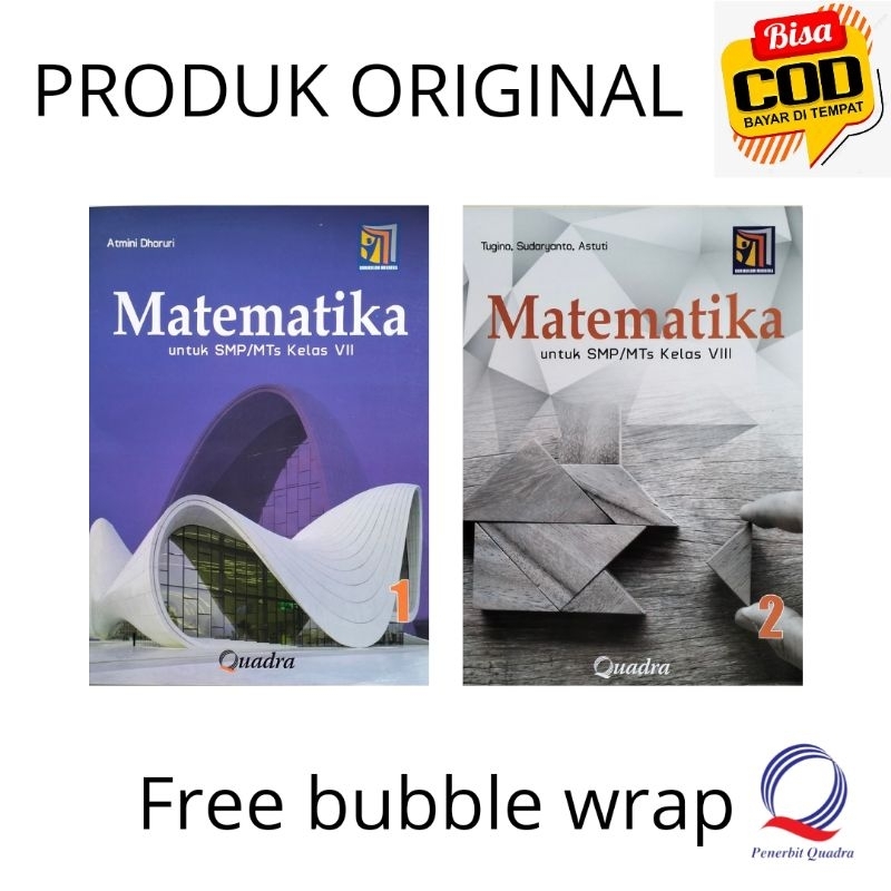 Jual matematika kelas 7.8 SMP penerbit Quadra kurikulum merdeka | Shopee Indonesia