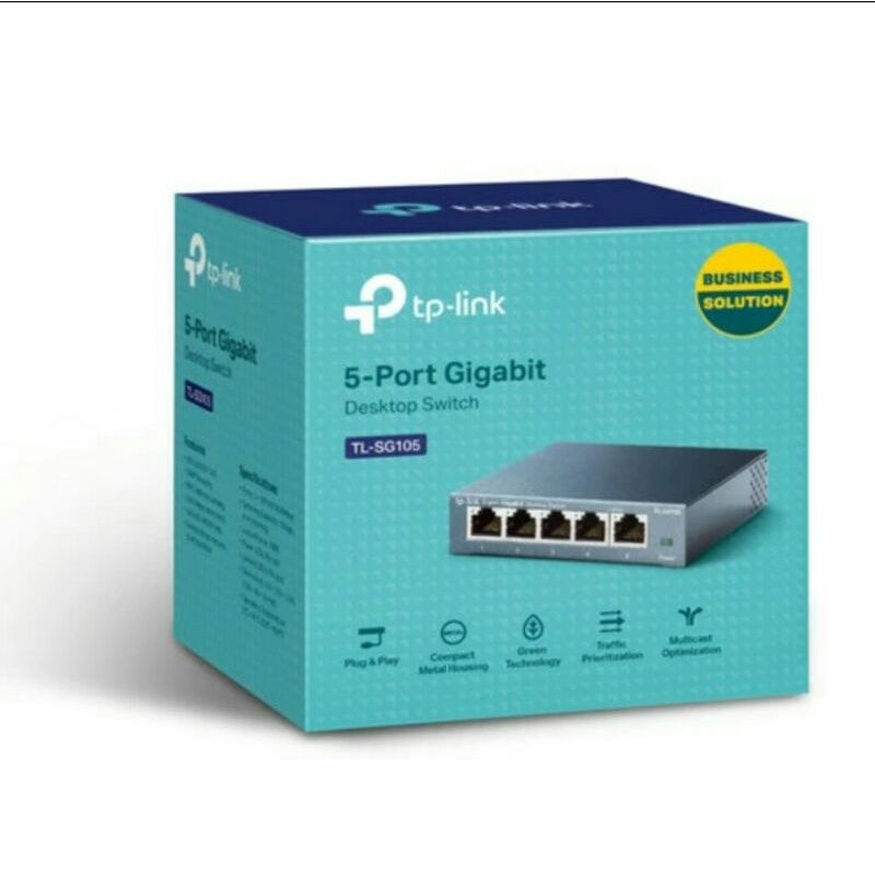 Jual Switch HUB TP LINK 5 Port Gigabit Lan Metal Case | Shopee Indonesia