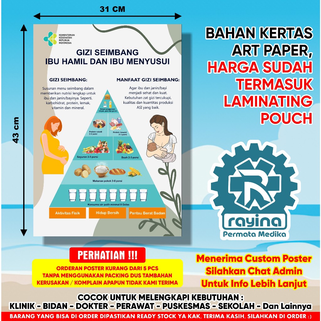 Jual Poster Gizi Seimbang untuk Ibu Hamil dan Menyusui | Shopee Indonesia