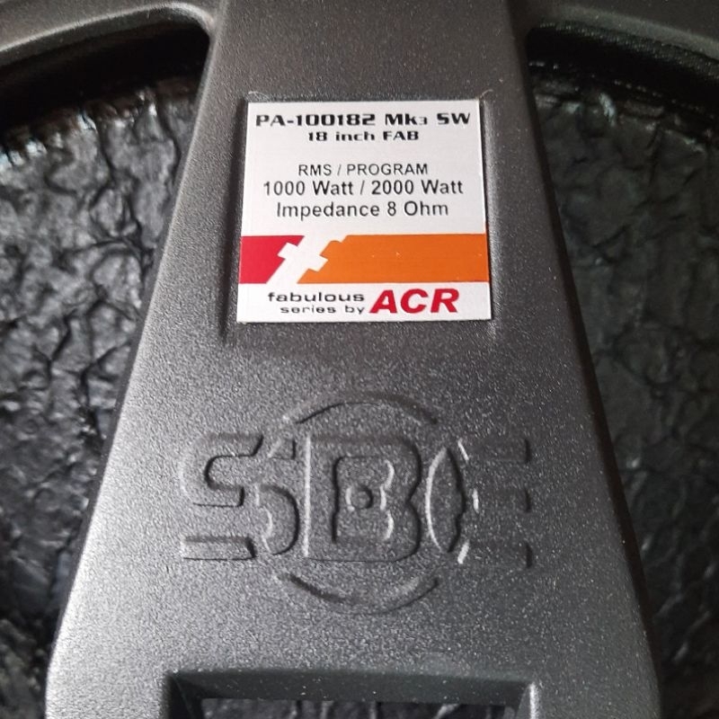 Jual Speaker Full Range 18 inch PA 100182 MK3 SW Fabulous ACR 18 in ...