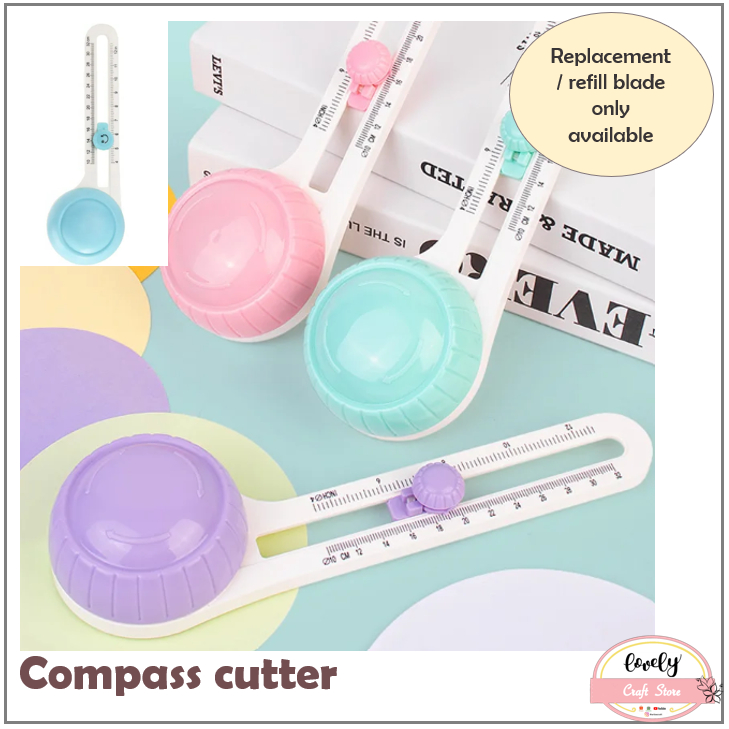 Jual LovelyCraftStore | Round Cutter Circular Cutter compass Cutter ...