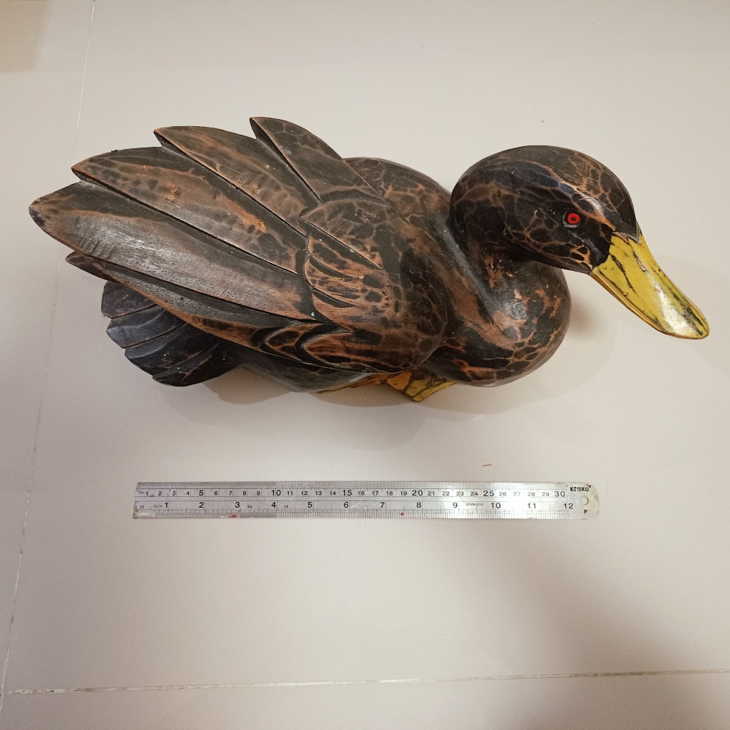Jual PAJANGAN PATUNG DEKORASI VINTAGE BEBEK MANDARIN FENG SHUI KAYU ...