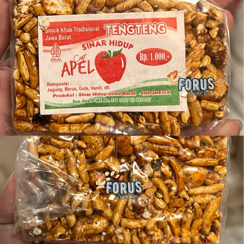 Jual Brondong Jagung / Beras / Jipang / Teng Teng Cap Apel Manis 1 pack ...