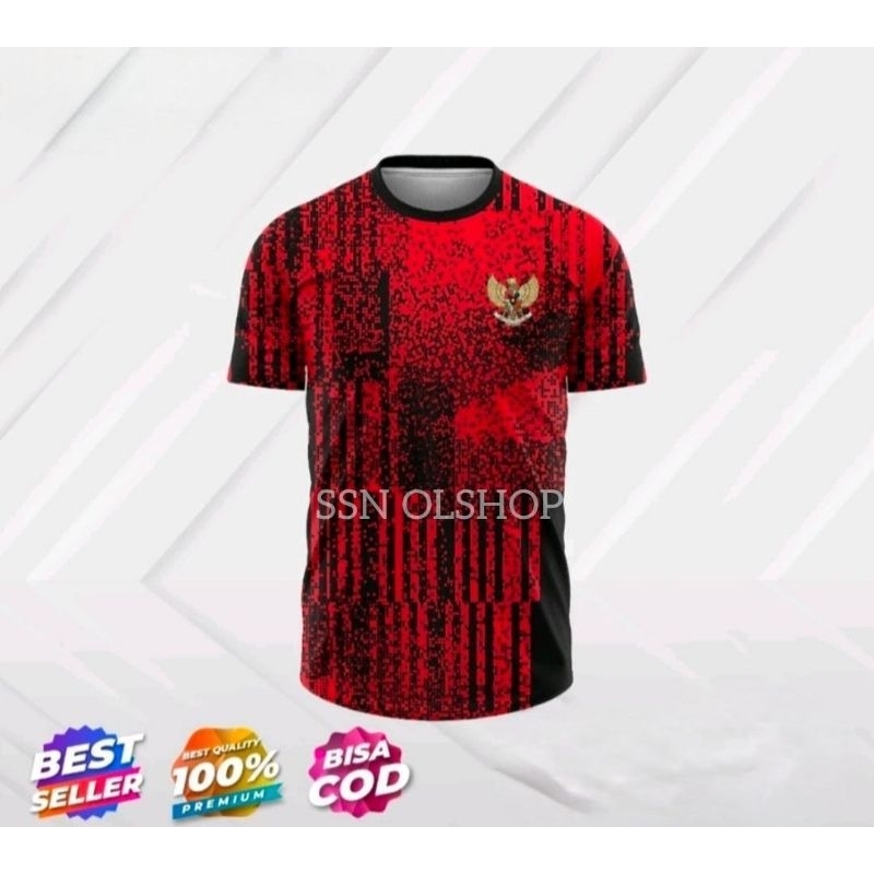 Jual jersey timnas indonesia training (merah) 2024 baju bola timnas ...