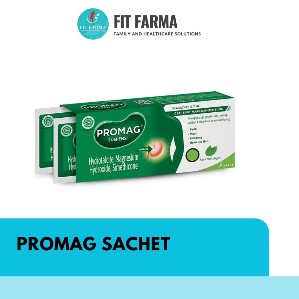 Jual Promag Cair Obat Sakit Maag dan Kembung Sachet Rasa Mint - 7 ml ...