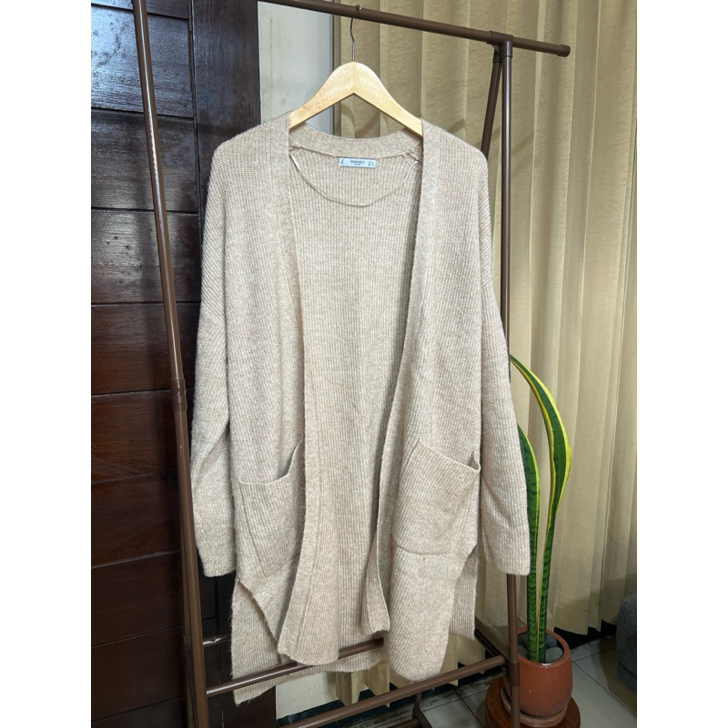 Jual Long Knit Cardigan (Mango Basics) | Shopee Indonesia