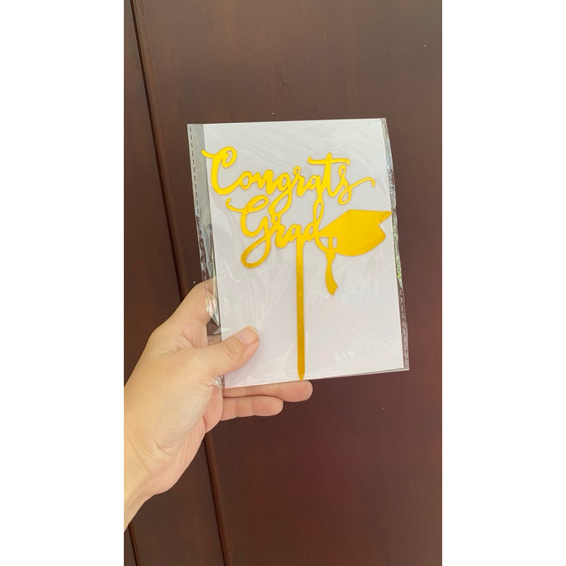 Jual TA518 - Hiasan Tusukan Kue Cake Topper Akrilik Wisuda Graduation ...