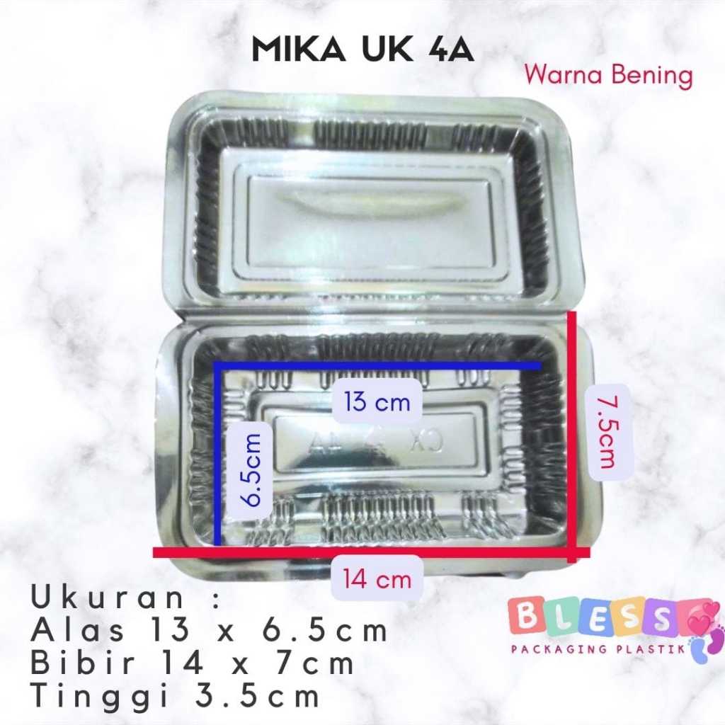 Jual Mika [Isi100] / Mika VIP 4A / Mika Kue Jajan 4A / Mika Kue Roti Jajan Wadah Plastik Mika ...