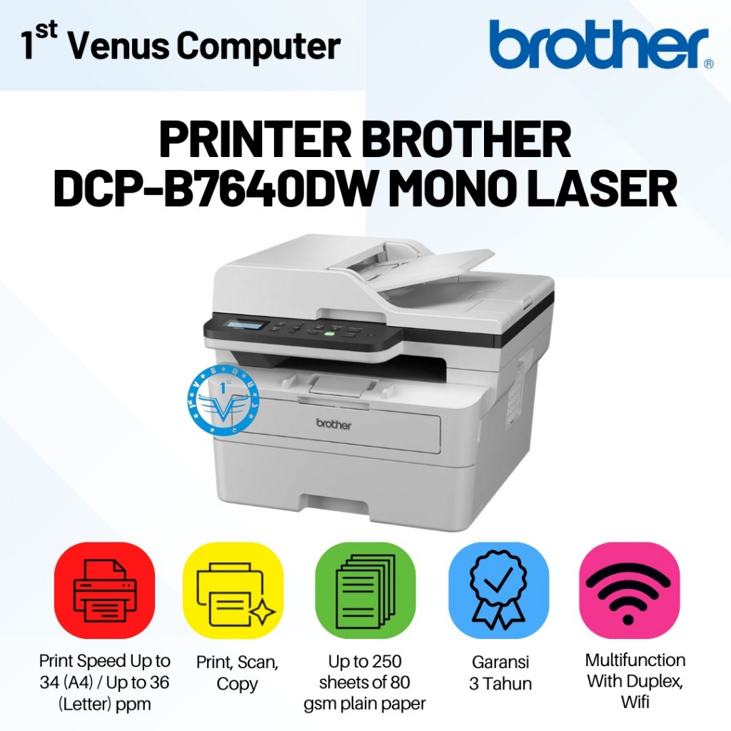 Jual Printer Brother DCP-B7640DW Mono Laser Multifunction With Duplex ...