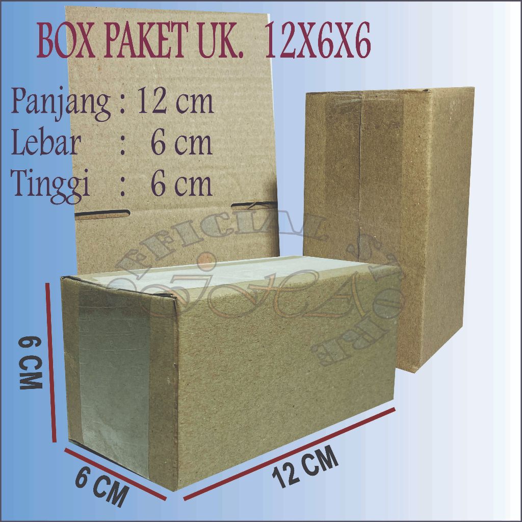 Jual Kardus uk. 12x6x6 Box packing paket online murah packaging ...