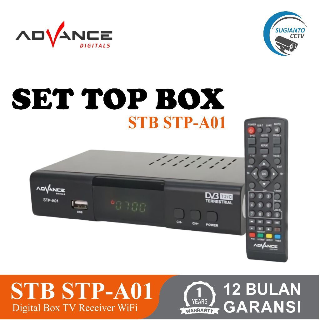 Jual SET TOP BOX ADVANCE DVB-T2 STP-A02 STB Pengubah TV analog Menjadi Digital | Shopee Indonesia