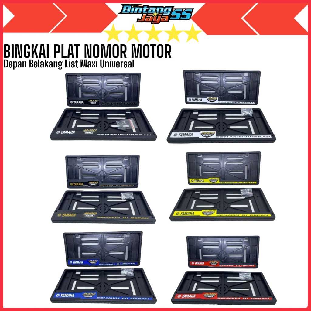 Jual BINGKAI PLAT NOMOR MOTOR YOSHIMURA DEPAN DAN BELAKANG BAHAN ...