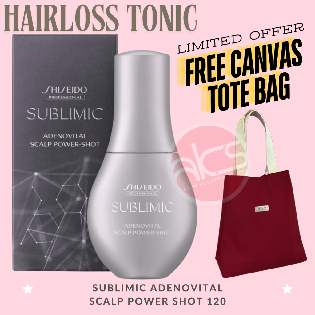 Jual FREE TOTE BAG Shiseido Professional Adenovital Scalp Power Shot 120ml | Shopee Indonesia