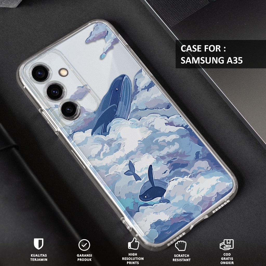 Jual Case SAMSUNG A35 - Casing SAMSUNG A35 Motif PAUS OCEAN - Clear ...