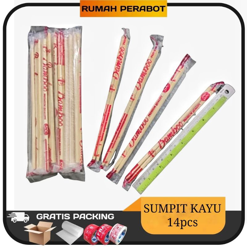 Jual SUMPIT BAMBU 1 BUNGKUS / SUMPIT KAYU / CHOPSTICK / SEKALI PAKAI ...