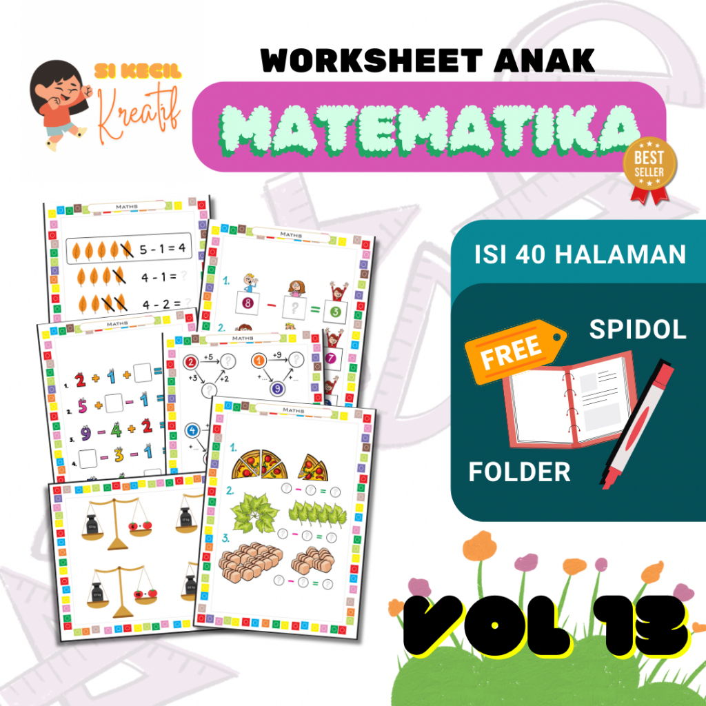 Jual Volume 13 - Matematika - WORKSHEET BUKU BELAJAR AKTIFITAS DAN ...