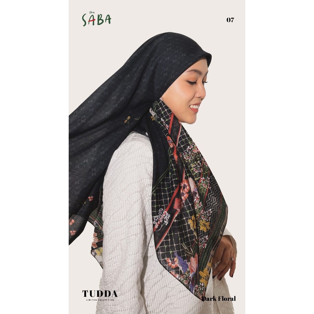 Jual THE SABA - TUDDA FLORAL SCARF Turkish Voile (Palestine Keffiyeh ...