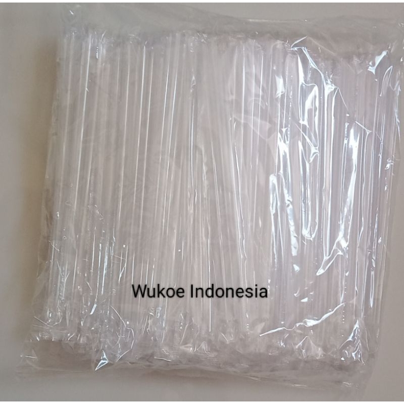 Jual sedotan bening steril 6mmx20cm isi 250 pcs murah | Shopee Indonesia