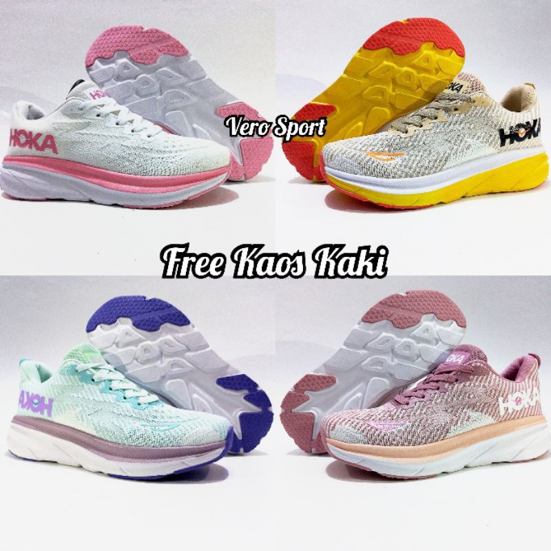 Jual Sepatu hoka clifton 9 premium | Sepatu running wanita terbaru 2024 ...