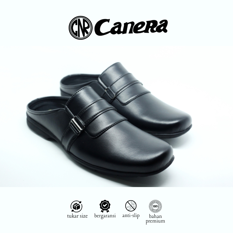 Jual Canera Shoes Sepatu Sandal Slip On Bustong Pria Kulit Sintetis CNR ...