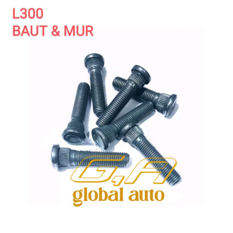 Jual BAUT MUR RODA L300 MARKING S HUB BOLT HITAM | Shopee Indonesia