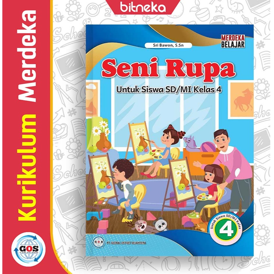 Jual Buku Siswa Seni Rupa SD/MI Kelas 4 Kurikulum Merdeka - GOS | Shopee Indonesia