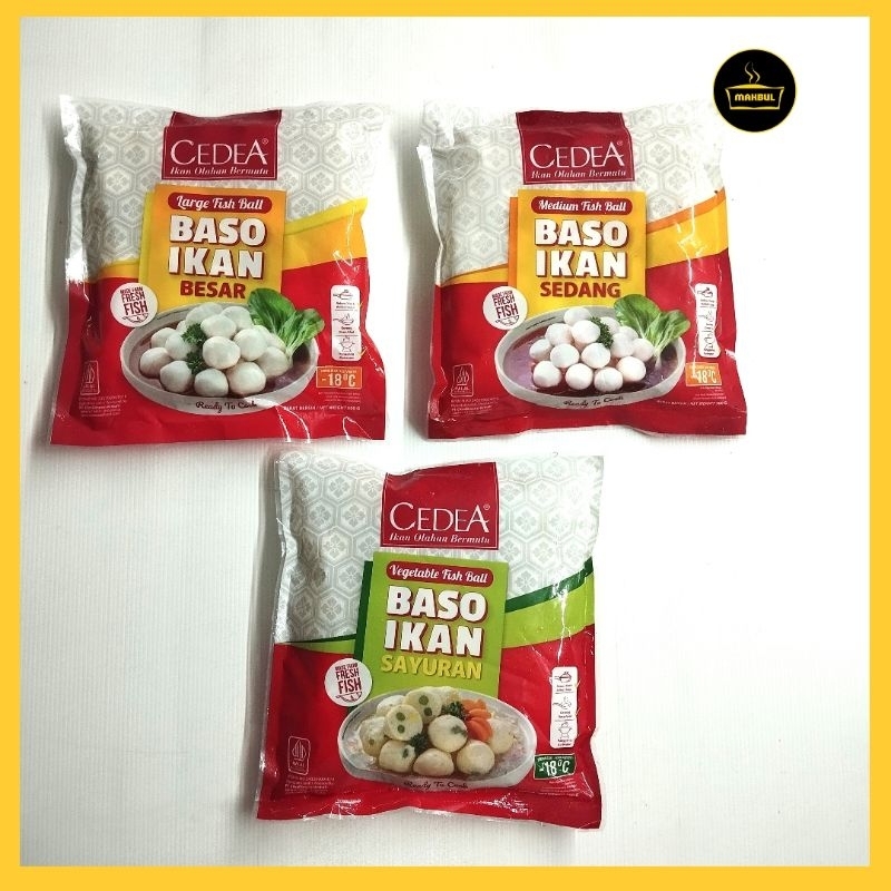 Jual Cedea Baso Bakso Ikan Sayuran, Sedang, Besar 500gr Fish Ball ...