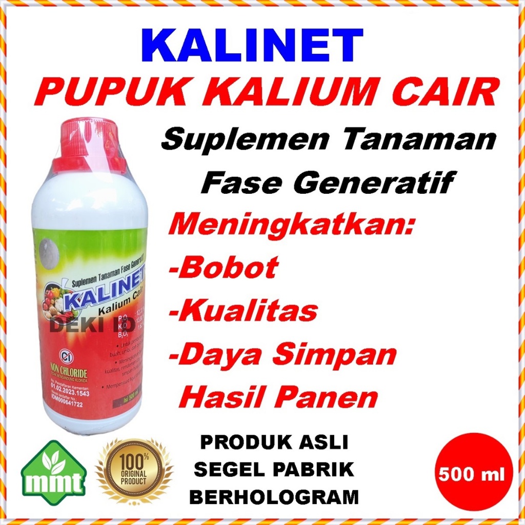 Jual Pupuk Kalium Cair Kalinet 500 ml Nutrisi Pembuahan Generatif ...