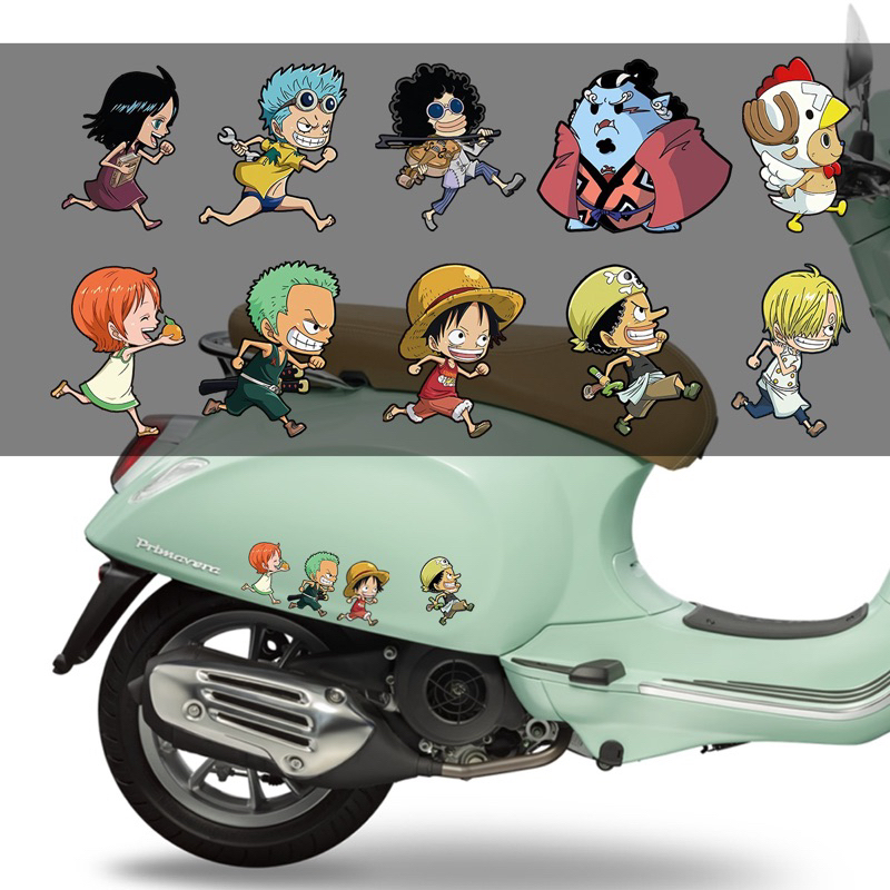 Jual stiker one piece stiker motor, helm, mobil, vespa, fazio, filano ...