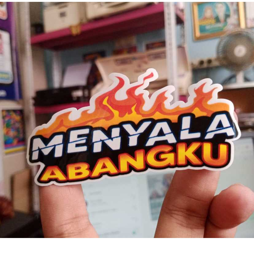 Jual Sticker vinil Menyala Abangku - STIKER MENYALA ABANGKU - Stiker ...