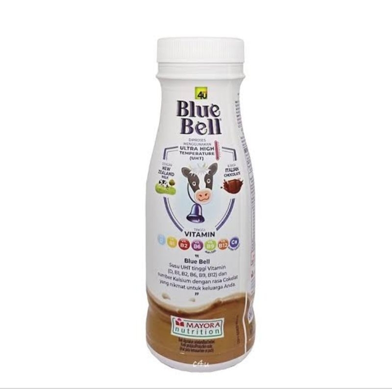 Jual BLUE BELL UHT 200ml Rasa Italian Chocolate Minuman Susu Coklat ...