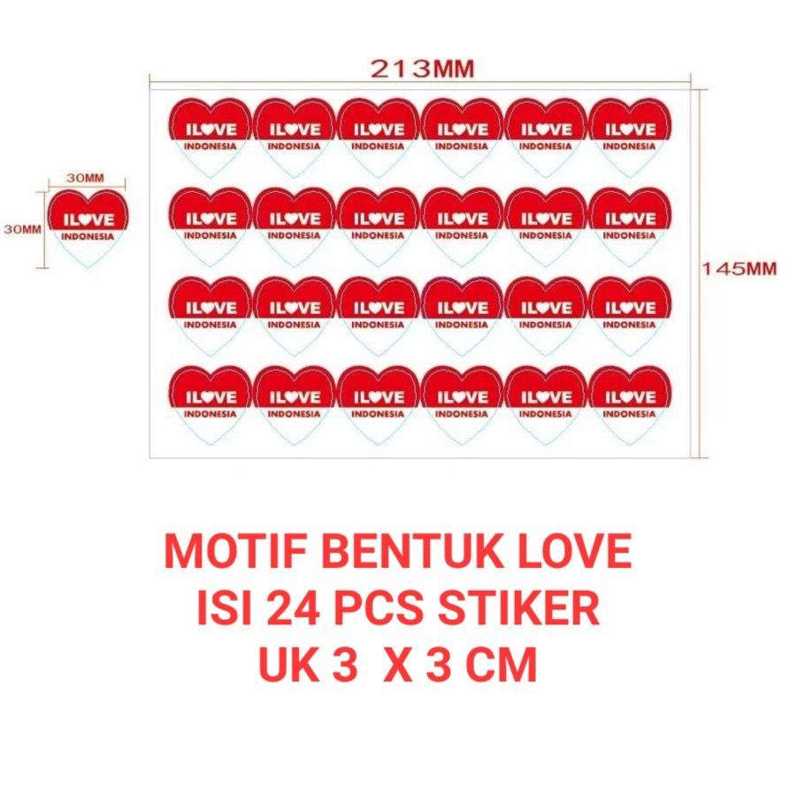 Jual Stiker Pipi Merah Putih ISI 25 PCS Tempelan Pipi Bendera TERMURAH ...