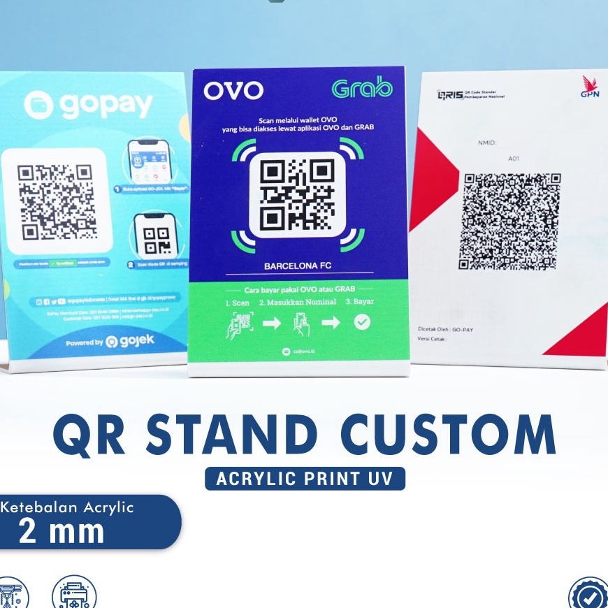 Jual Jangan Sampai Kehabisan QR STAND AKRILIK PRINT UV ANTI AIR HIGH ...