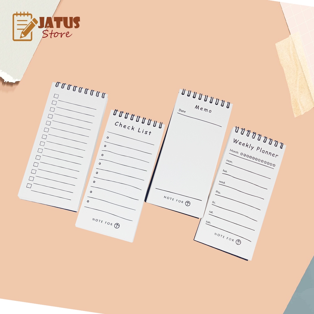 Jual TO DO LIST NOTEBOOK KECIL MINI BUKU CATATAN JURNAL MEMO CHEK LIST ...