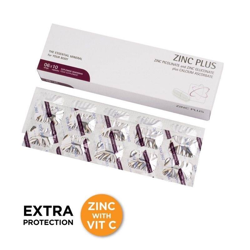 Jual ZINC PLUS + VIT C / Strip 10 Kapsul ORIGINAL !- daya tahan tubuh ...