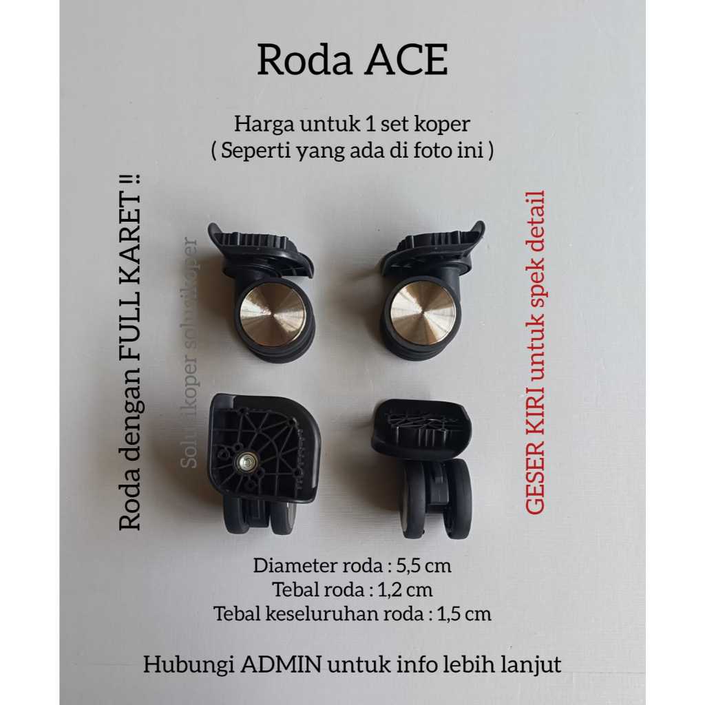 Jual RODA KOPER, RODA DOUBLE WHEEL,RODA KOPER FIBER, RODA CINCIN ...