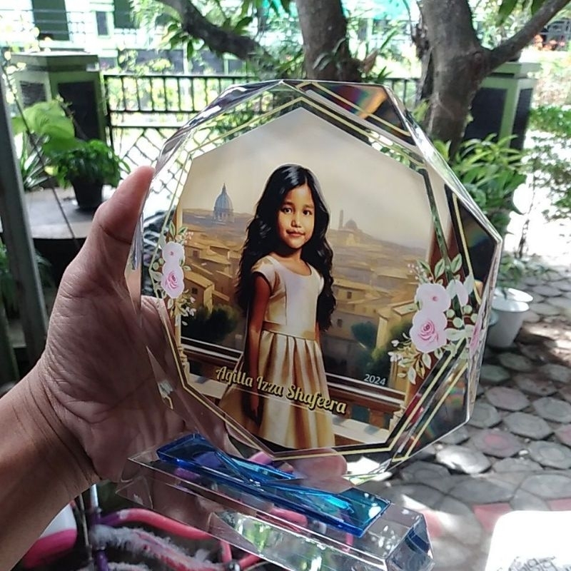 Jual Plakat Segi 8 Delapan Bevel Diamond Kilat 1 Jam | Shopee Indonesia